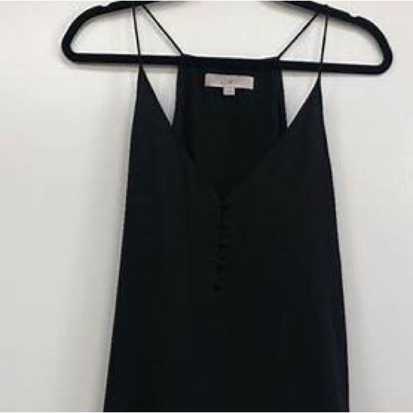 LOFT | Tops | Nwt Loft Covered Button Strappy Cami Szs Black Perfect ...